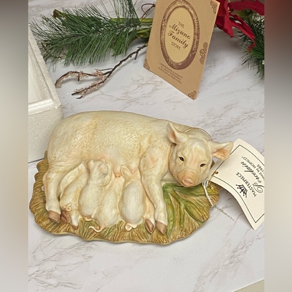 Homco | Accents | Masterpiece Mizuno By Homco Porcelain Pigs Figurine ...